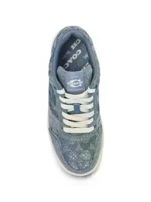 COACH Sequin-embellished Denim Sneakers