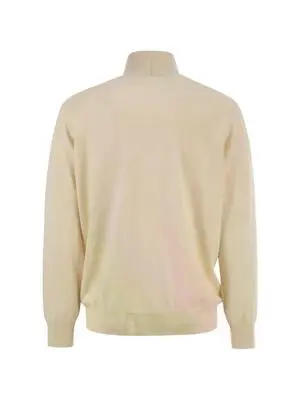 Brunello Cucinelli High-neck Cardigan - Neutrals