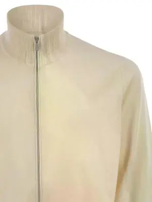 Brunello Cucinelli High-neck Cardigan - Neutrals