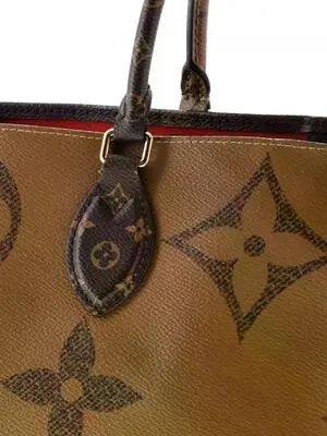 LOUIS VUITTON Giant Monogram Reverse Onthego Gm Tote Bag - Brown