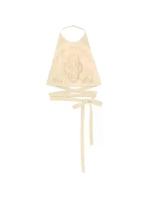 Valentino Garavani Floral Stamp Blanket Top - Neutrals