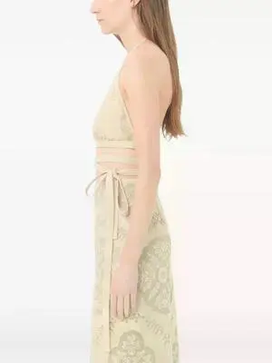 Valentino Garavani Floral Stamp Halter Top - Neutrals