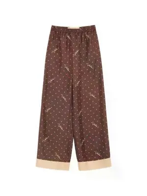 Valentino Garavani Starry Twill Trousers - Brown