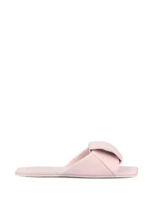 Loewe Padded Leather Square-toe Slides