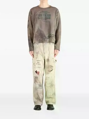 SAITOS Graphic-print Long-sleeve T-shirt