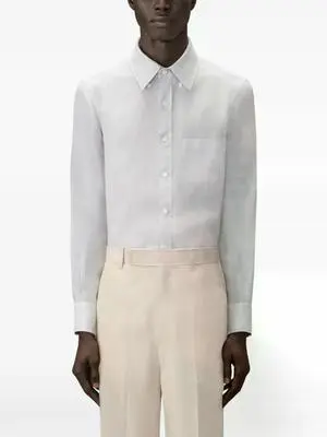 Thom Browne 4-bar Linen Shirt