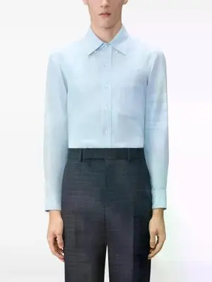 Thom Browne 4-bar Linen Shirt