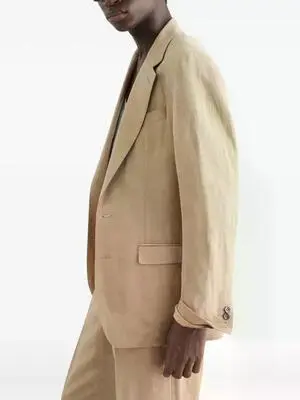 Dolce & Gabbana Martini Light Single-breasted Linen Jacket - Neutrals