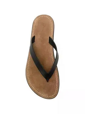 THE ROW Leather Thong-strap Flat Sandals