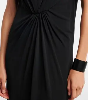 TOM FORD Draped Gathered Crêpe Jersey Gown