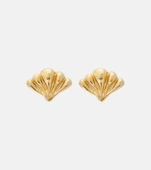 Chloé Shell Stud Earrings - Gold