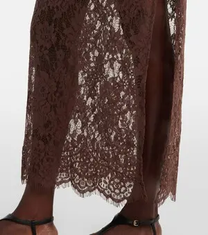 BANANHOT Millie Cotton And Silk Lace Maxi Dress