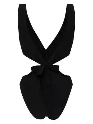 Lisa Marie Fernandez The Bow One-piece Swimsuit - Black