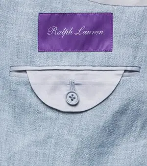 Ralph Lauren Purple Label Glen Linen-blend Blazer