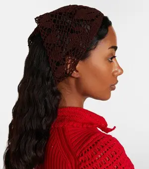 Magda Butrym Crochet Cotton Headwrap
