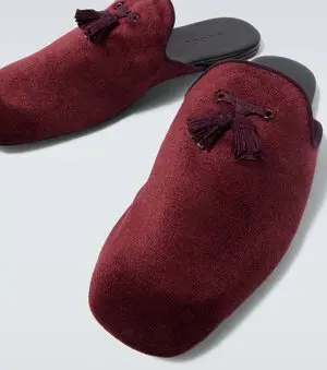 Gucci Tasseled Velvet Mules