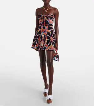 Dolce & Gabbana Printed Silk-blend Mini Dress