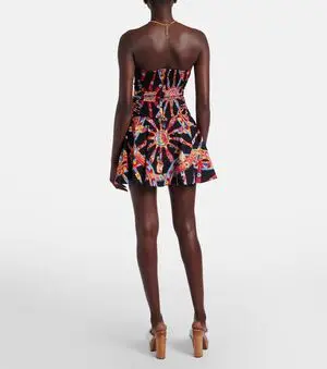 Dolce & Gabbana Printed Silk-blend Mini Dress