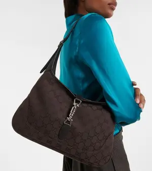 Gucci Jackie 1961 Medium Canvas Shoulder Bag