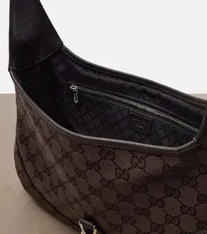 Gucci Jackie 1961 Medium Canvas Shoulder Bag