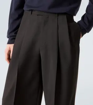 Givenchy Wool And Mohair Straight Leg Pants