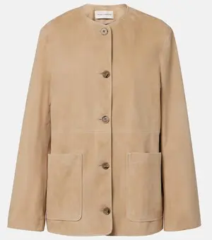 Nour Hammour Suede Jacket - Beige