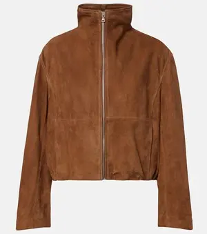 Nour Hammour Etienne Suede Jacket - Beige