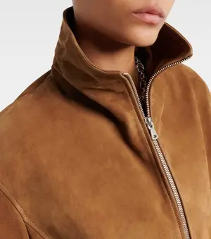Nour Hammour Etienne Suede Jacket - Brown