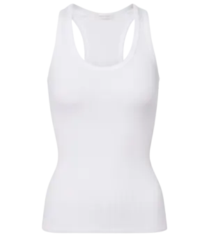 THE ROW Cendrea Ribbed-knit Cotton Tank Top - White