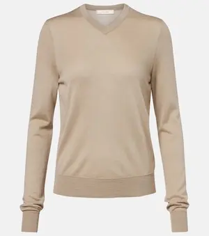 Women's Silk Cashmere V Neck Sweaters