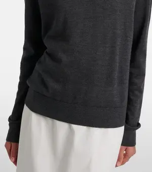 THE ROW Cashmere And Silk Sweater - Grey