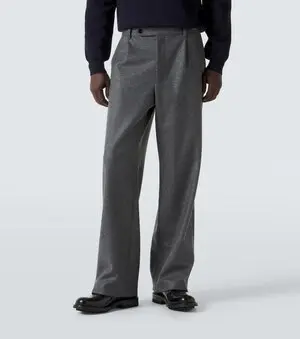 JIL SANDER Wide-leg Wool Trousers
