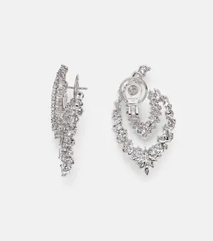 Yeprem 18kt White Gold Diamond Drop Earrings