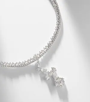 Yeprem 18kt White Gold Diamond Pendant Necklace