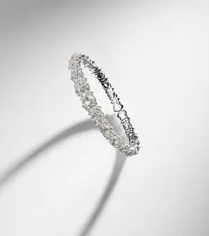 Yeprem 18kt White Gold Diamond Bangle