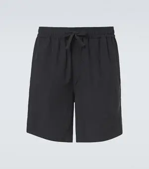 SAMAN AMEL Henri Silk Shorts - Black