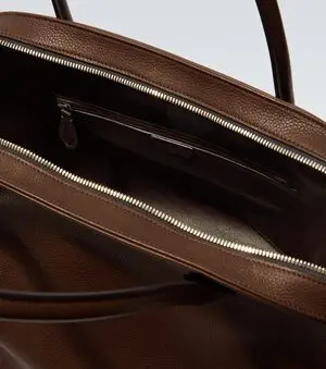 THE ROW Agnes 16 Leather Top-handle Bag - Brown