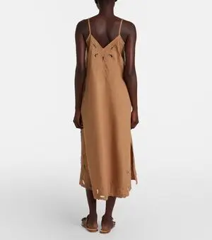 JULIET DUNN Broderie Anglaise Cotton Slip Dress