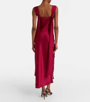 Max Mara Crêpe Satin Maxi Dress