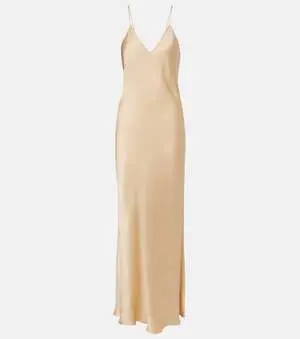 Isabel Marant Étoile Nevana Satin Slip Dress - Beige