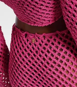 BANANHOT Magen Crochet Maxi Skirt - Pink