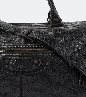 Balenciaga Le City Leather Tote Bag - Black
