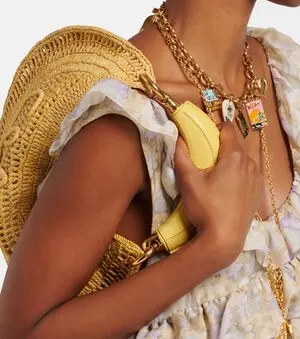 Chloé Summer Banana Raffia Shoulder Bag - Yellow