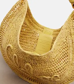 Chloé Summer Banana Raffia Shoulder Bag - Yellow