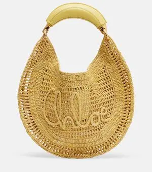 Chloé Raffia Shoulder Bag - Yellow