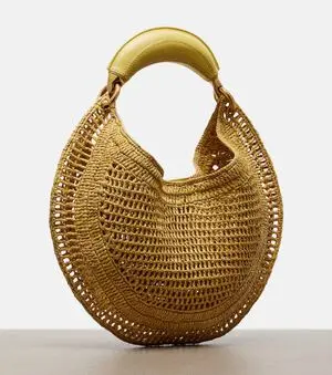 Chloé Raffia Shoulder Bag - Yellow
