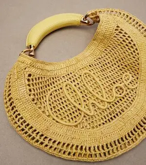 Chloé Raffia Shoulder Bag - Yellow