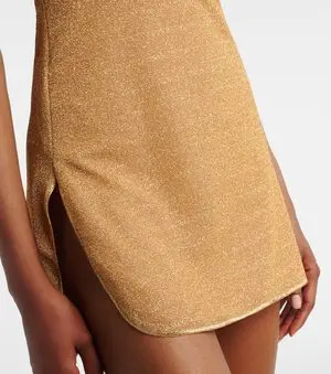 Oseree Lumière Beaded Mini Dress