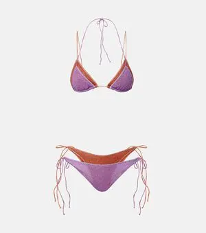 Oseree Lumière Layered Bikini - Orange