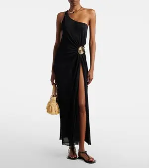 Oseree Lumière Gathered Maxi Dress
